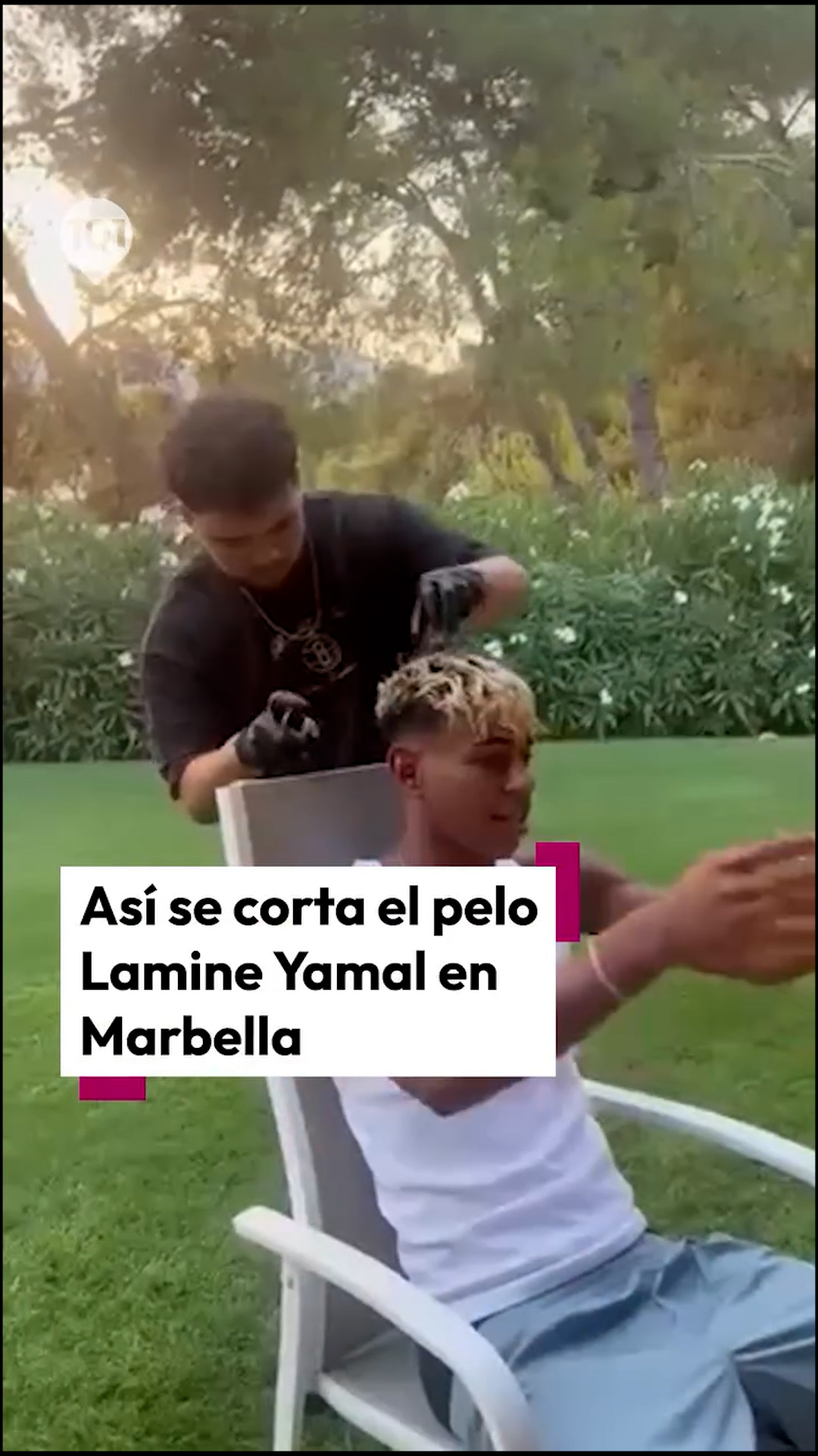 Así se corta el pelo Lamine Yamal en Marbella