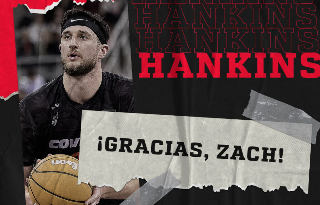 El pívot Zach Hankins utiliza su cláusula de salida y se marcha al Maccabi Tel Aviv tras su ...